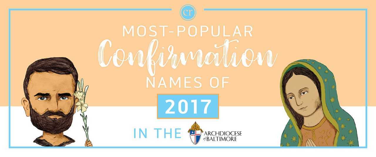 Top confirmation names in the Archdiocese of Baltimore in 2017 ...