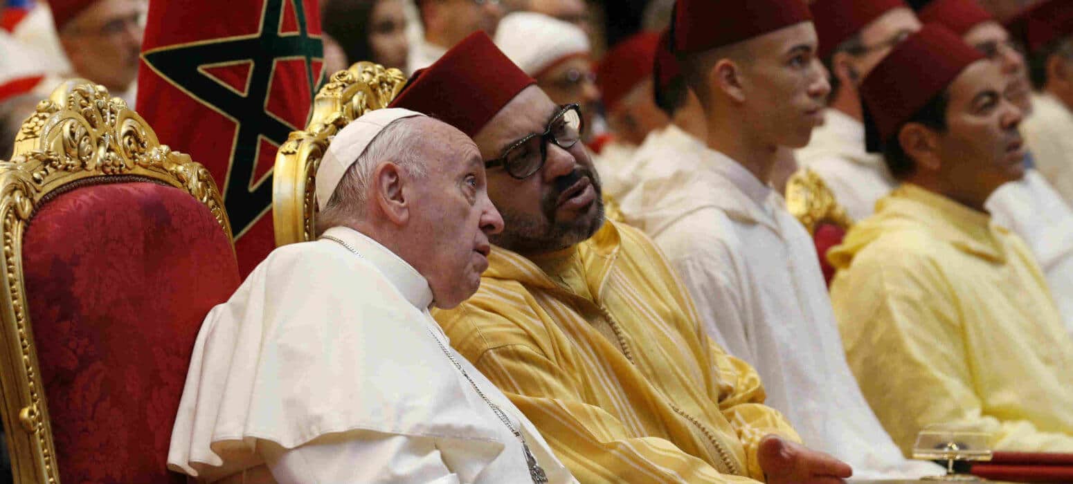 Pope visits Muslim training center, migrants in Morocco | Archdiocese ...