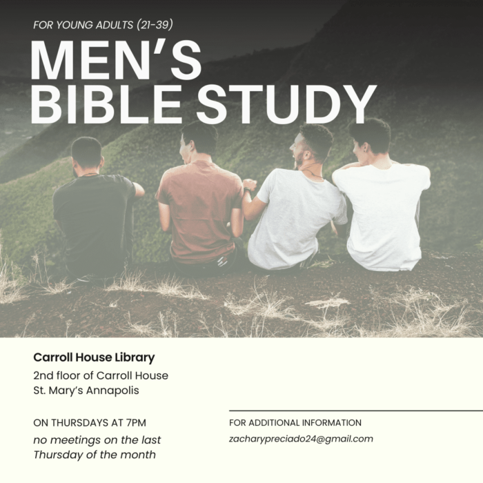 Men's Bible Study - Archdiocese of Baltimore